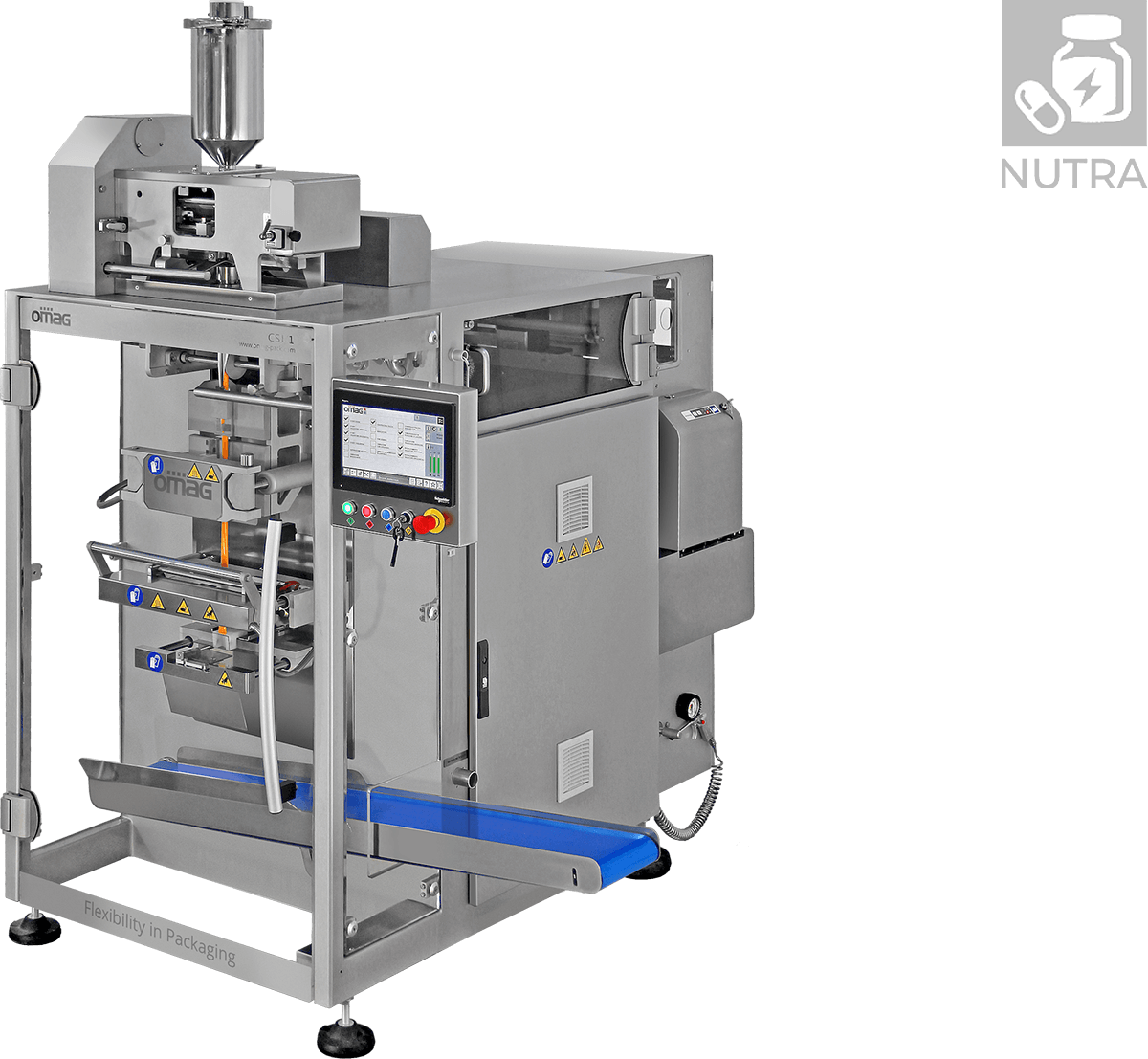 Packing machine CSJ for Nutraceutical packaging | Omag