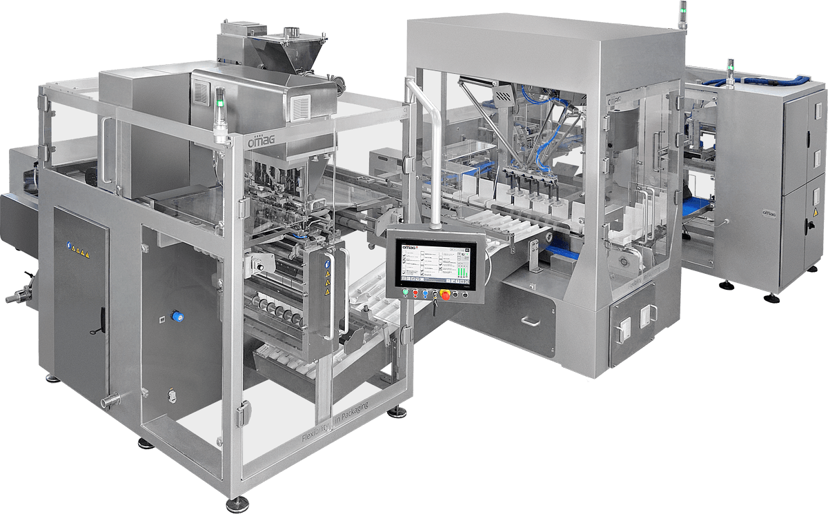 Упаковочный автомат Комплектная линия для саше-пакетов | Omag