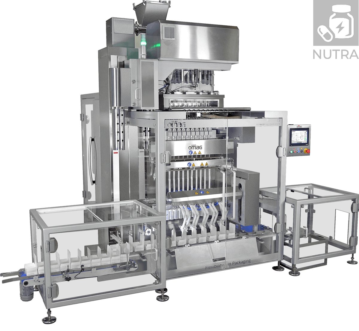 Packing machine CS for Nutraceutical packaging | Omag